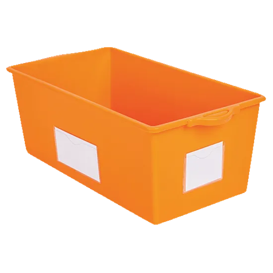 Help Yourself Book Bin Orange