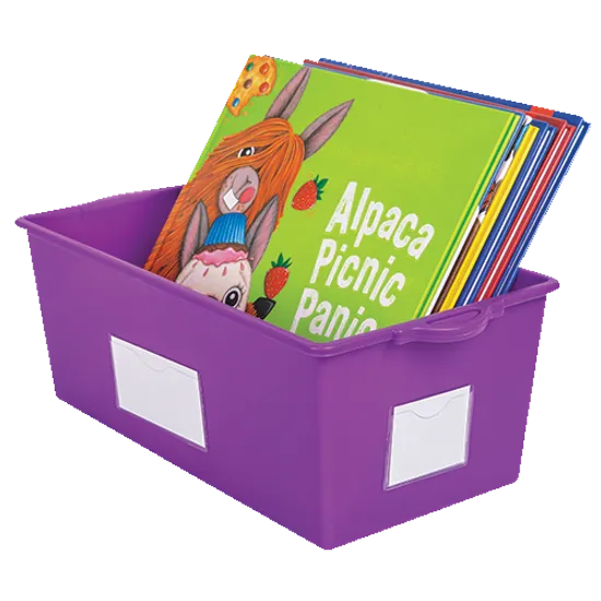 Help Yourself Book Bin Purple