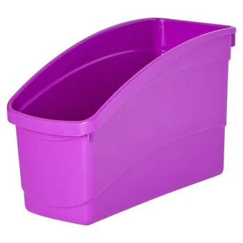 Plastic Book and Storage Tub - Purple