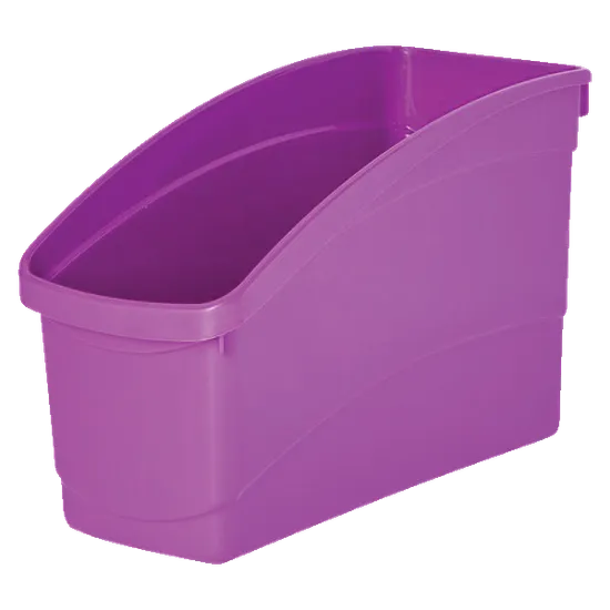 Plastic Book and Storage Tub - Purple
