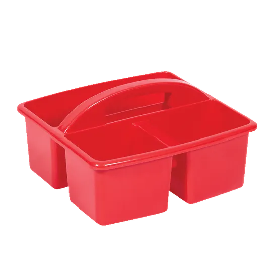 Small Plastic Caddy - Red