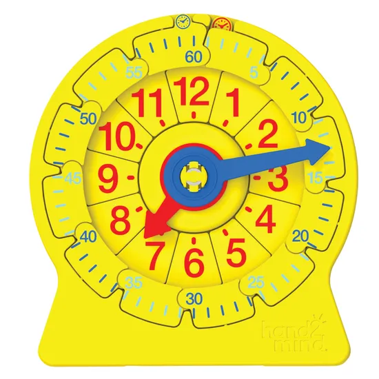 Mini Clocks – Includes Clock Number Line, Set of 6