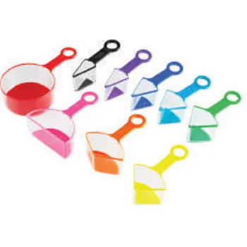 Rainbow Fraction Measuring Cups - Set of 9
