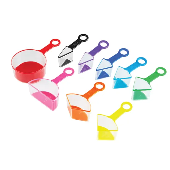 Rainbow Fraction Measuring Cups – Set of 9