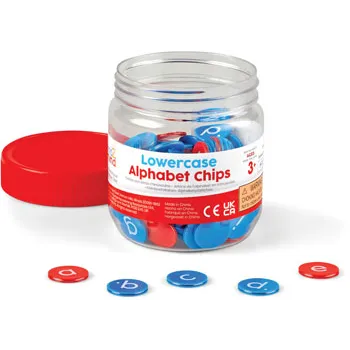 Lowercase Alphabet Chips Set of 6