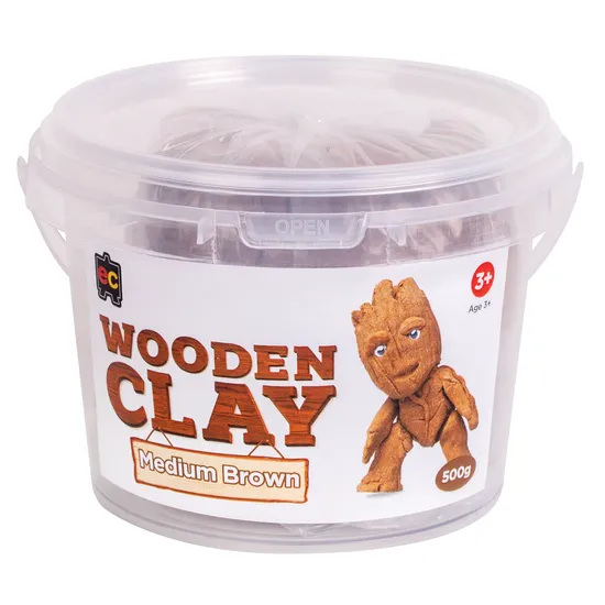 Wooden Clay 500 g - Medium Brown