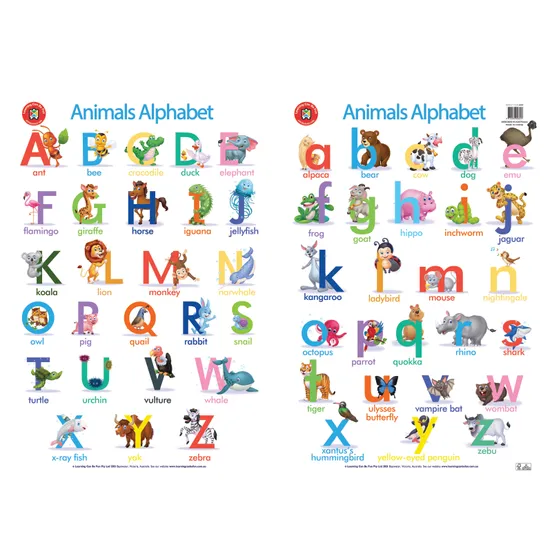 The Alphabet of Animals Poster