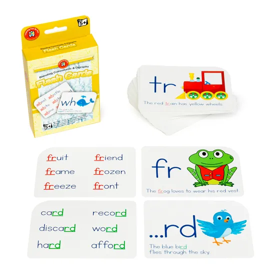 Blending Consonants & Digraphs Flash Cards