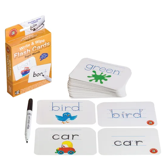 W&W Flash Cards Sight Words with Marker