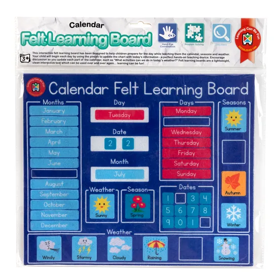 Felt Learning Board Calendar