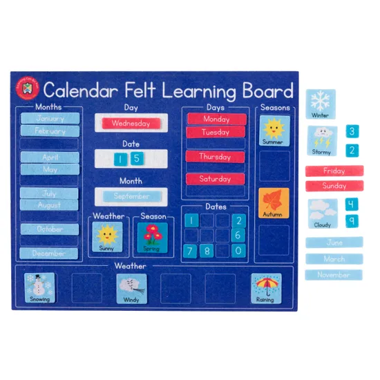 Felt Learning Board Calendar