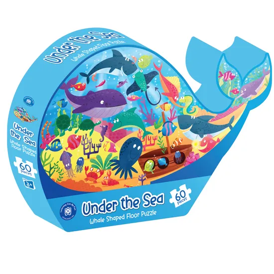 Under the Sea: Whale Shaped Floor Puzzle