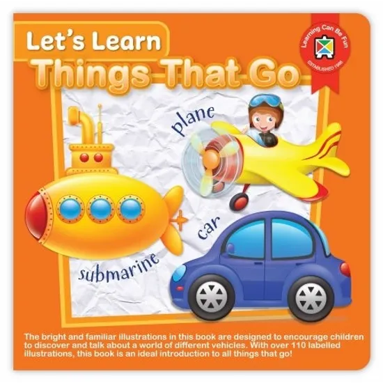 Let's Learn Things That Go Board Book