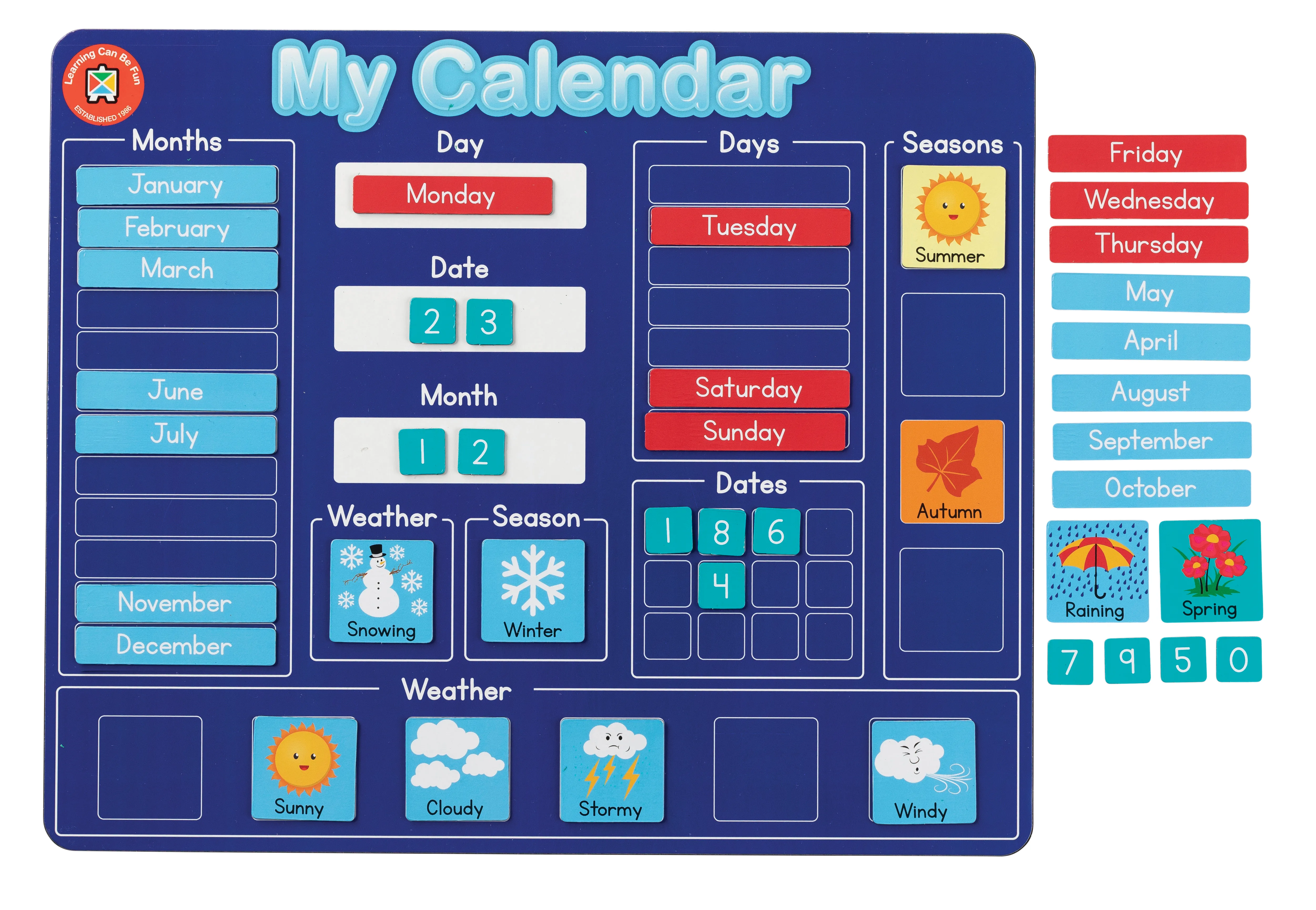 Literacy Calendar Kids Learning Calendar At ₹ 100/piece | Baprola