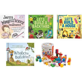 Building and Construction Books & Blocks Pack