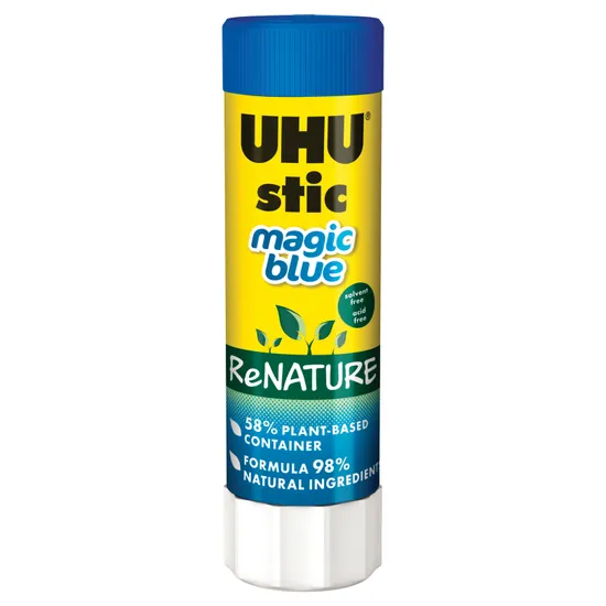 UHU ReNature Magic Blue Glue Stick 40g