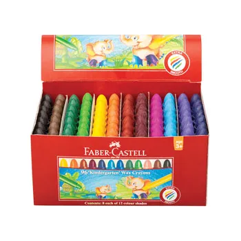 Kindergarten Wax Crayons - Pack of 96
