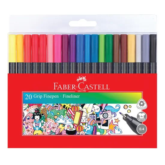 Coloured Fineliners Pack of 20