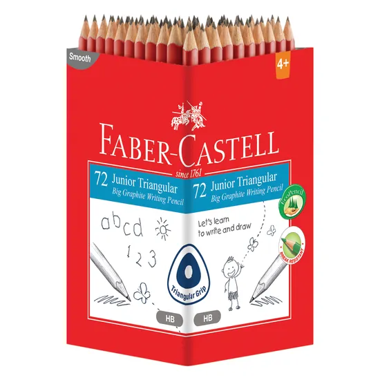 Faber-Castell Junior Tri Pencil HB - Pack of 72