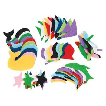 Felt Sea Life Shapes - Pack of 50