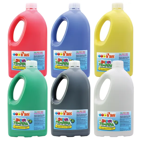 FAS Super Tempera Primary Paint – Kit of 6