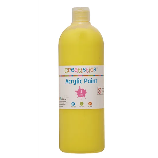 Creatistics Acrylic Paint 1 L – Cool Yellow