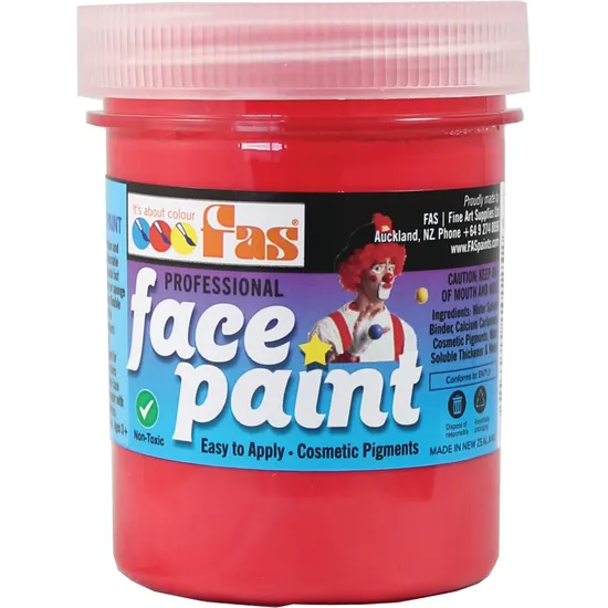 FAS Pro Body & Face Paint 120 ml - Red