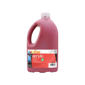Student Acrylic Paint - Cool Red 2 Litre