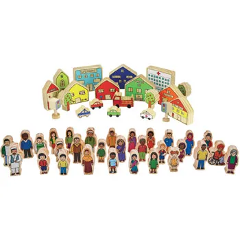 Village Families Block Set of 50