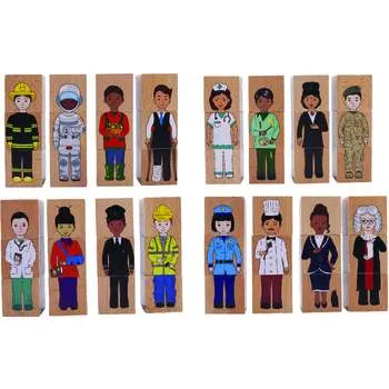 Multicultural Community Stacking Blocks 12 Pieces