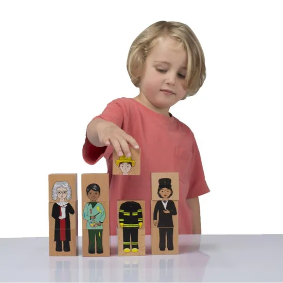 Multicultural Community Stacking Blocks 12 Piecess - MTA Catalogue