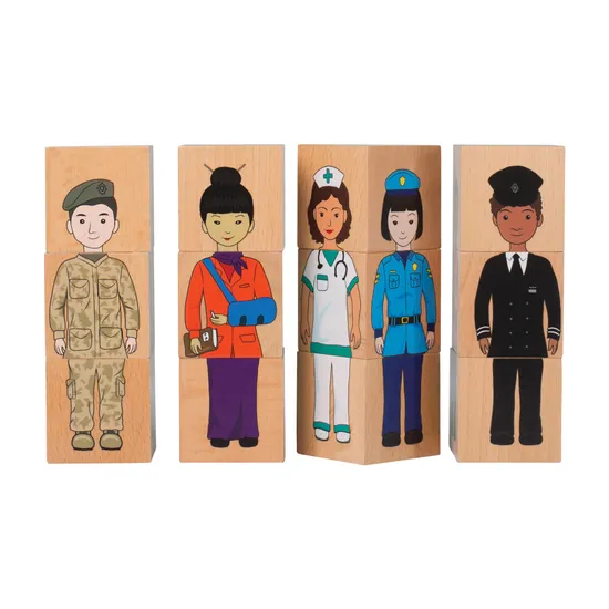 Multicultural Community Stacking Blocks 12 Piecess - MTA Catalogue