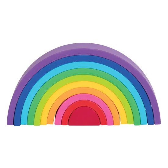 Silicone Rainbow Stacker Brights 10 Pieces