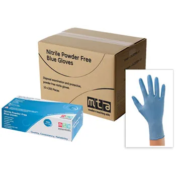 Nitrile Powder Free Blue Gloves S - 10x PK100