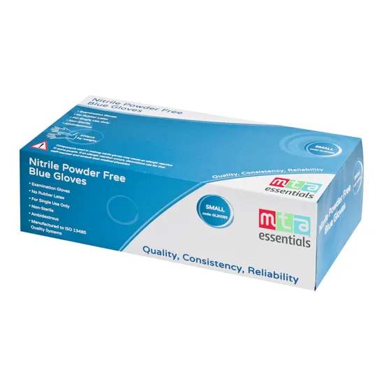 Nitrile Gloves Blue Small - Pack of 100