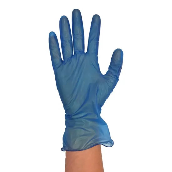 Blue Vinyl Gloves Large - PK100