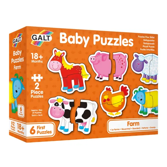 Galt - Baby Puzzles - Farm - 2 Piecess
