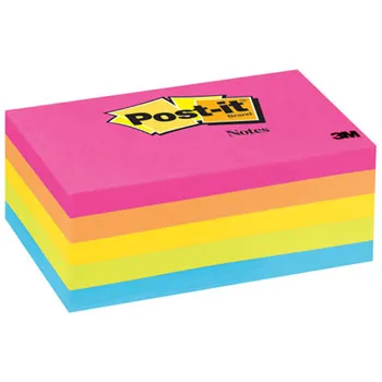 Post-It Notes Neon 76x127mm - PK 5