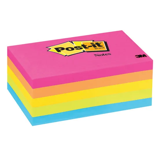 Post-It Notes Neon 76x127mm - PK 5