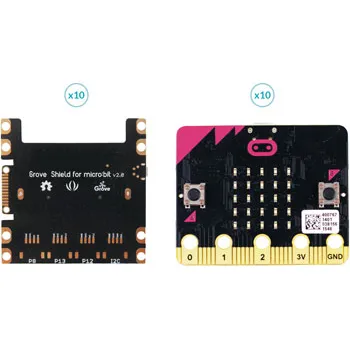 Grove Shield for micro:bit v2.0 - Set of 10 incl micro:bit