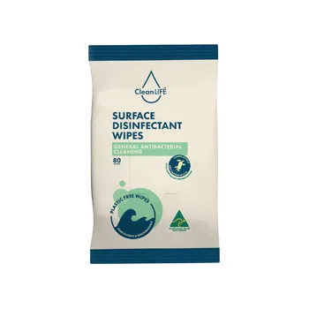 Biodegradable Surface Disinfectant Wipes - Pack of 80