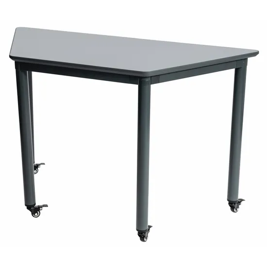 Ergerite - Trapezoidal Grey Table - 116 x 52 x 60cm