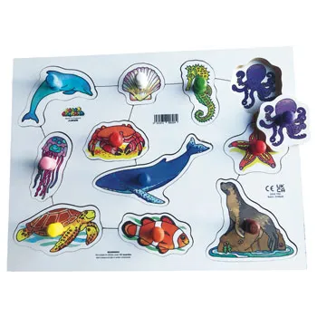 Marine Big Peg Puzzle 11pc