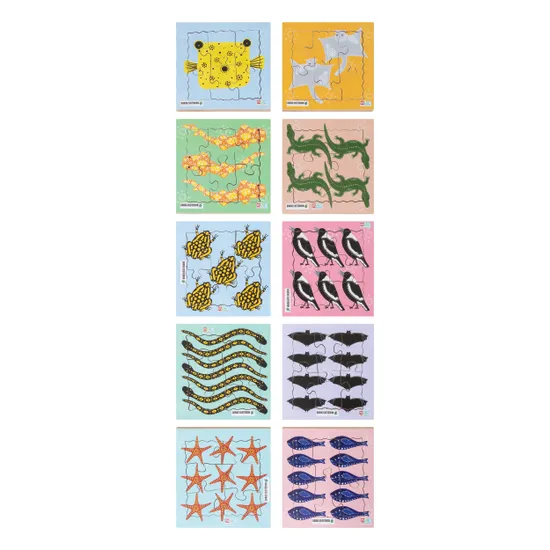 Indigenous Discovery Numbers Puzzles Set of 10