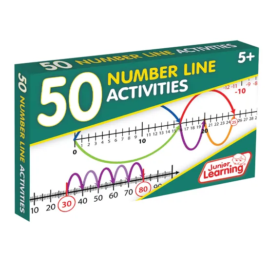 50 Number Line Activity Cards