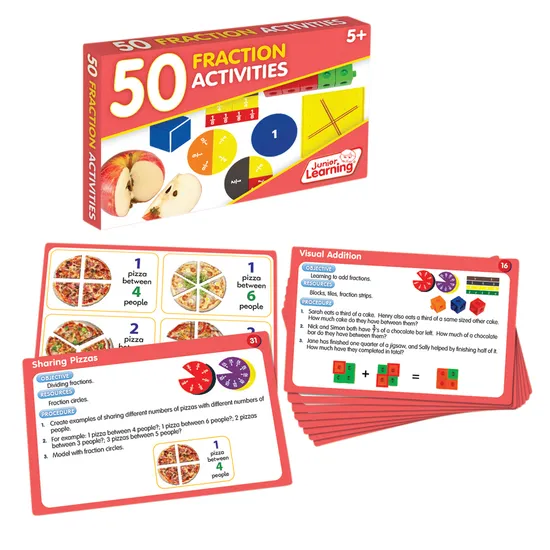 Fraction Activity Cards – Set of 50