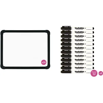 Teachables Magnetic Whiteboards & Thinline Markers Kit