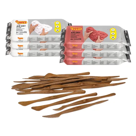 Air Dry Clay Pack - 7 x 500g + 20 Tools - MTA Catalogue