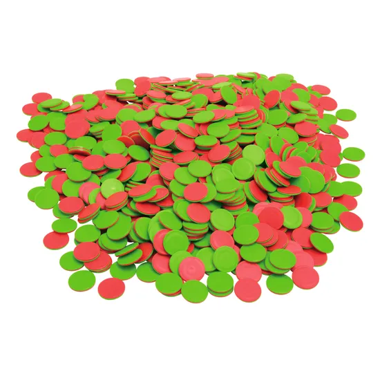 Two-Colour Counters - 1000 pieces in Container