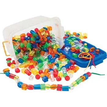 Translucent Jumbo Lacing Beads 360 Pieces